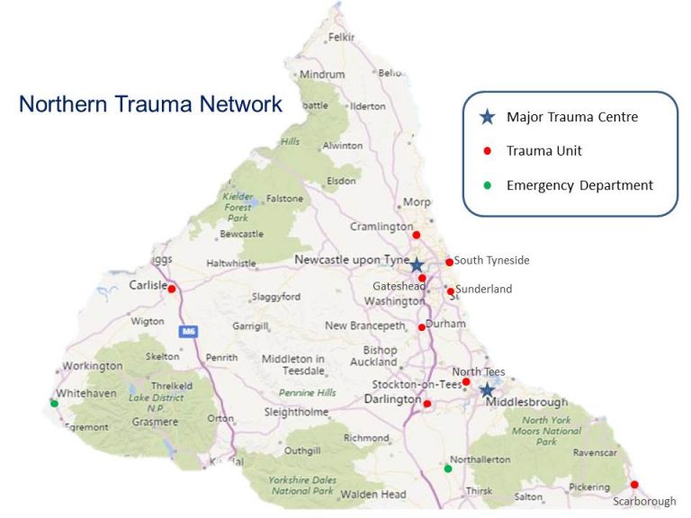Major trauma network - South Tees Hospitals NHS Foundation Trust