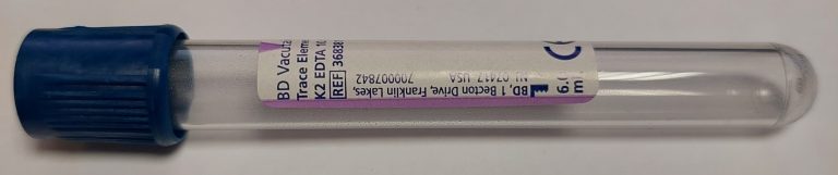 Blood bottles - South Tees Hospitals NHS Foundation Trust