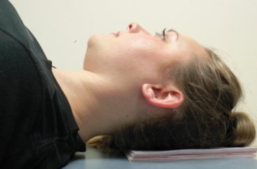 Deep neck flexion in supine - South Tees Hospitals NHS Foundation Trust
