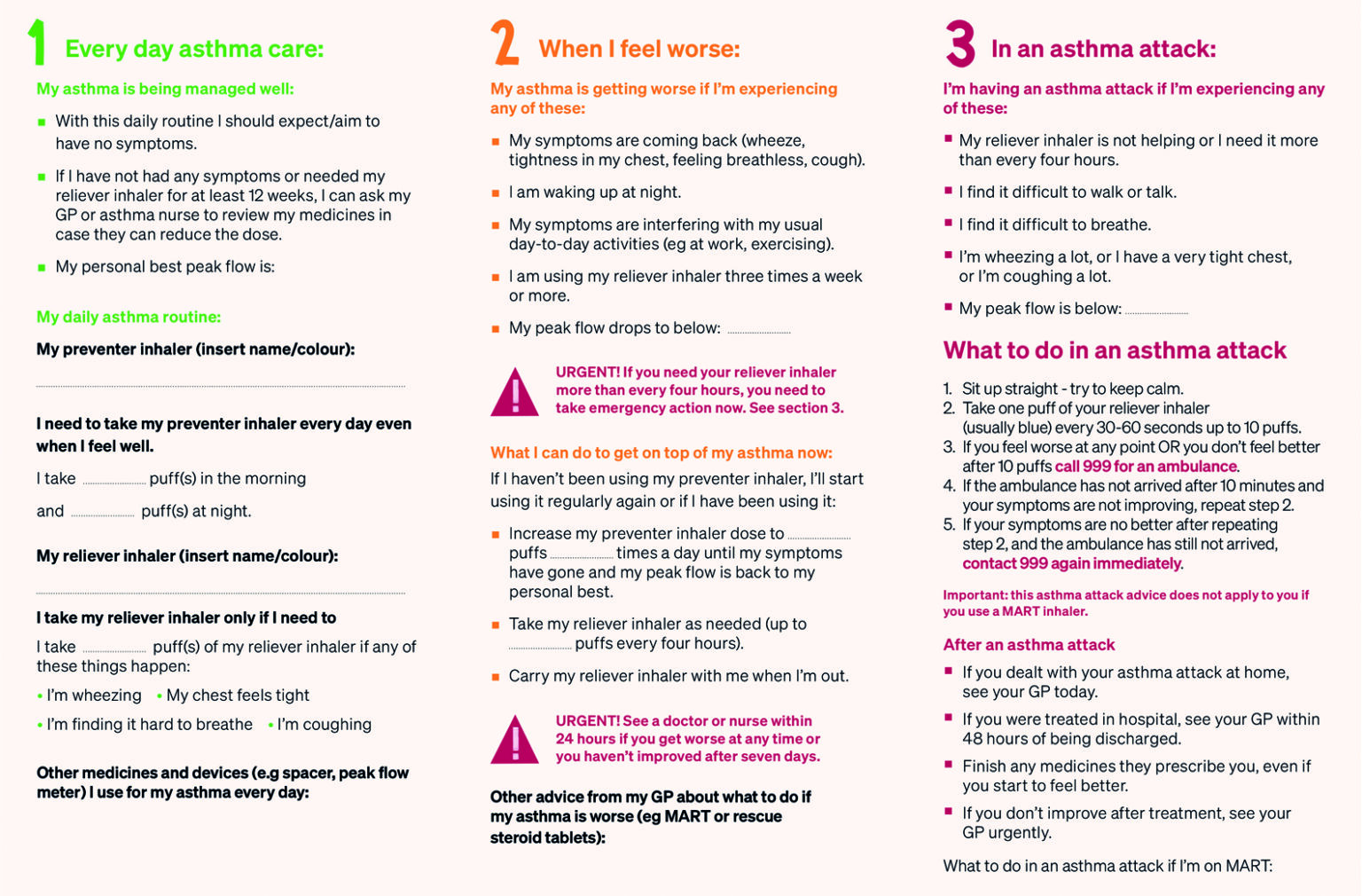 Asthma guidance and information - South Tees Hospitals NHS Foundation Trust