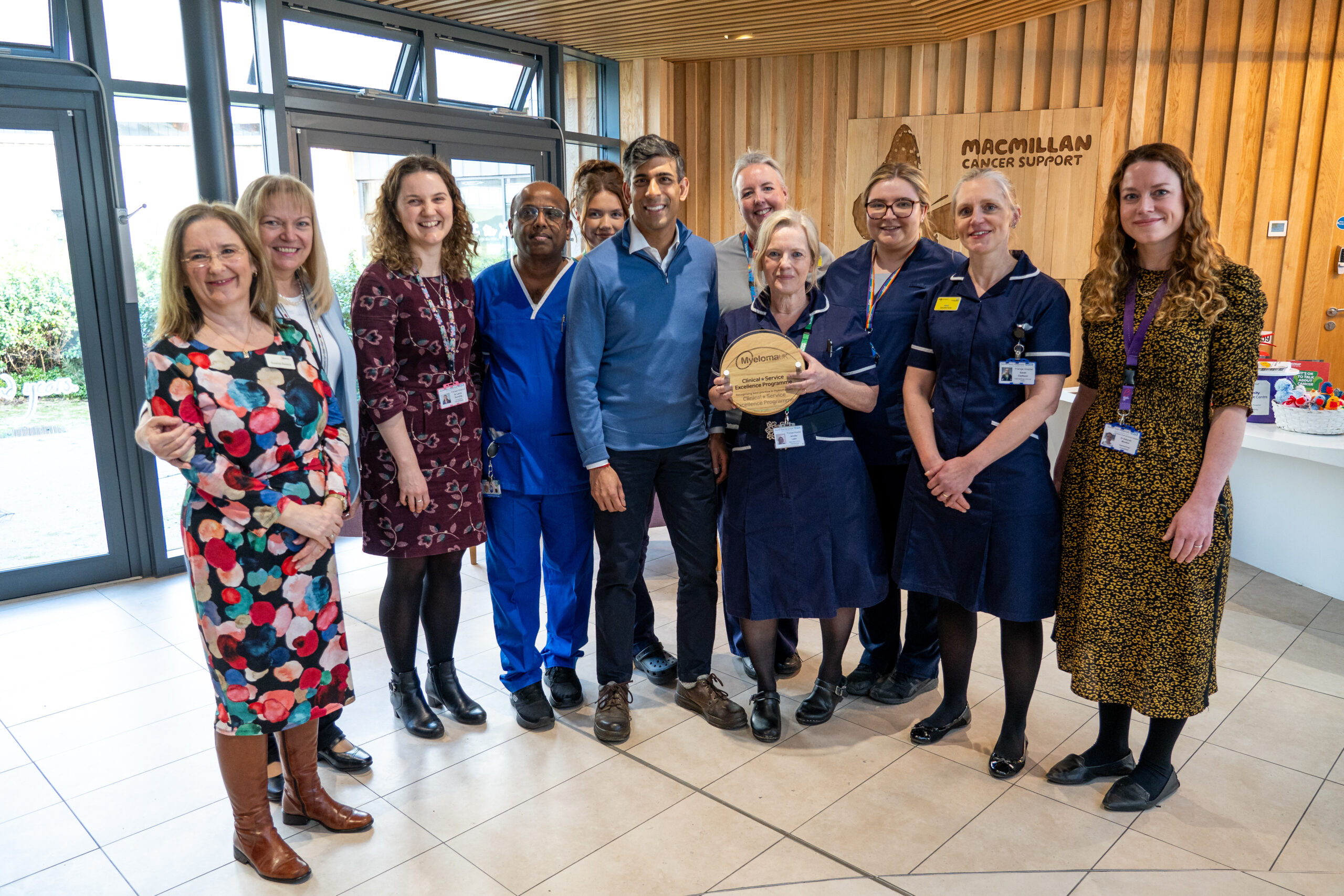 MP Rishi Sunak presents Friarage Hospital with national cancer award ...