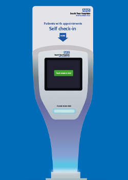 Patient check-in kiosks - South Tees Hospitals NHS Foundation Trust