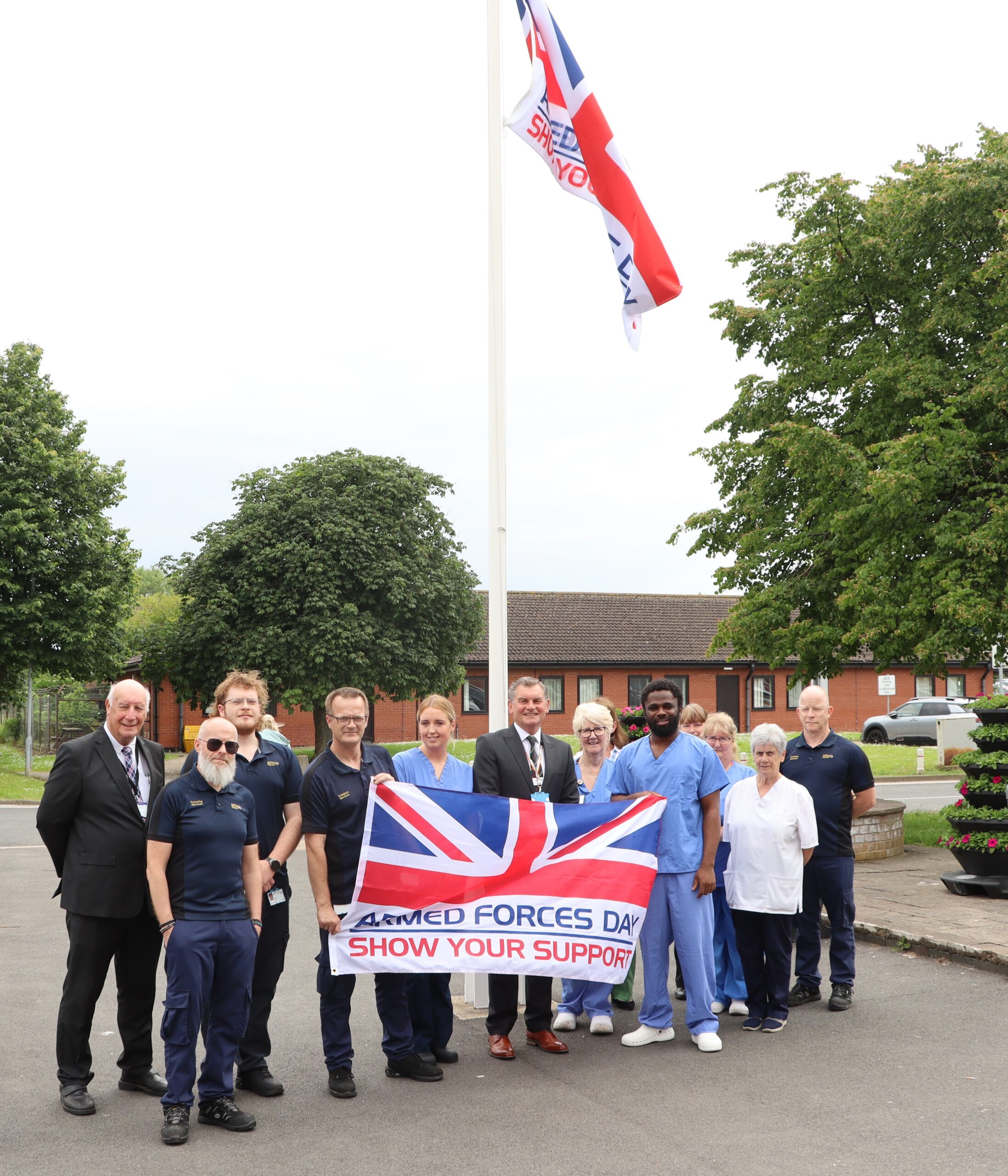 Armed Forces Week: Flag raisings take place across local hospital group ...